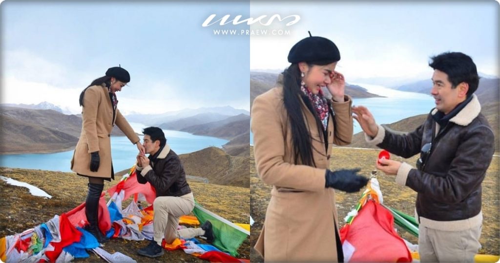 หวานสะท้านหลังคาโลก “จิ๊บ-วสุ” ทำเซอไพร้ส์คุกเข่าขอ จ๊ะจ๋า แต่งงาน