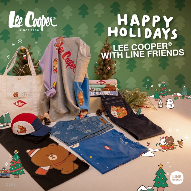 มัดรวมความน่ารัก เมื่อ Lee Cooper® จับมือ LINE FRIENDS มาในธีม Happy ...