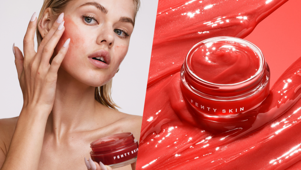 FENTY SKIN CHERRY DUB BLAH 2 BRIGHT 5% AHA Face Mask เนื้อเจลลี่ ...